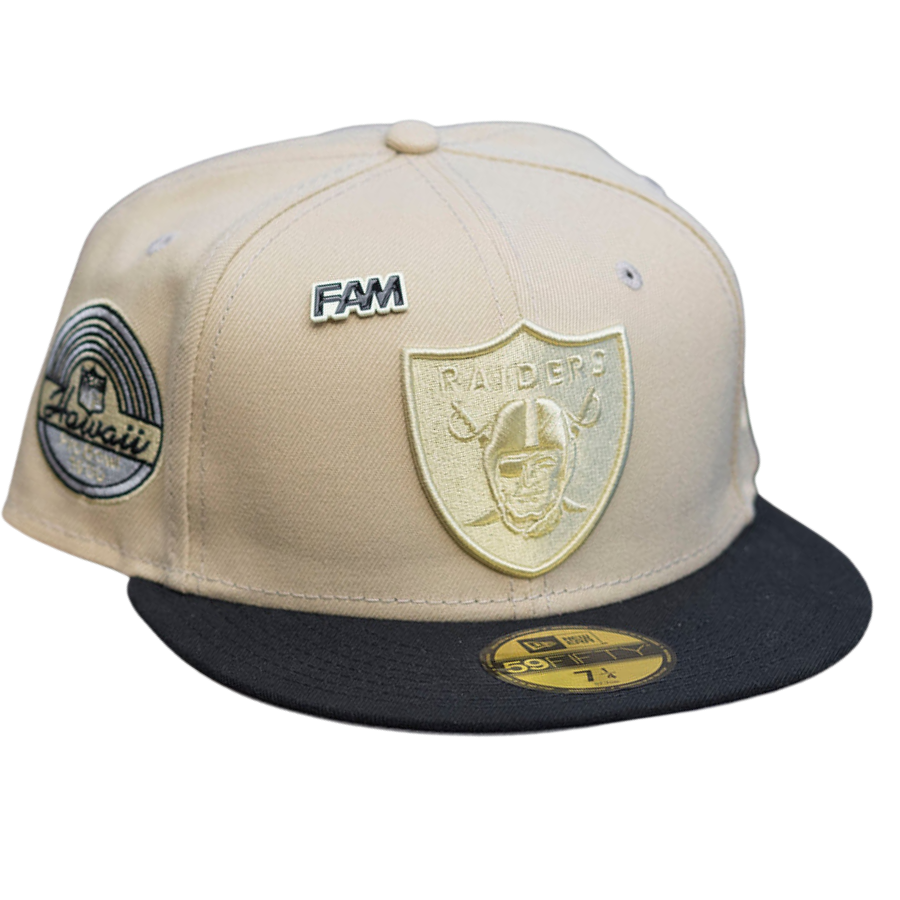 New Era Las Vegas Raiders Tan/Vegas Gold/Black 1980 Pro Bowl 59FIFTY F