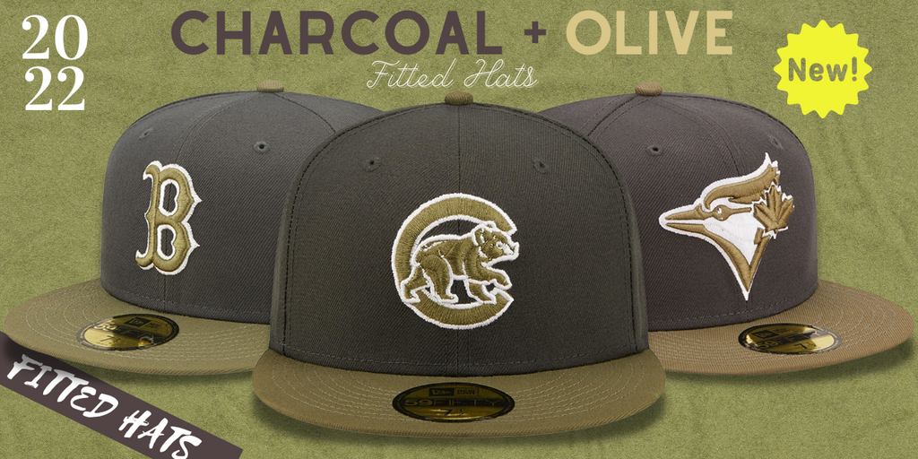 Charcoal/Olive Color Pack Fitted Hats Making An Appearance