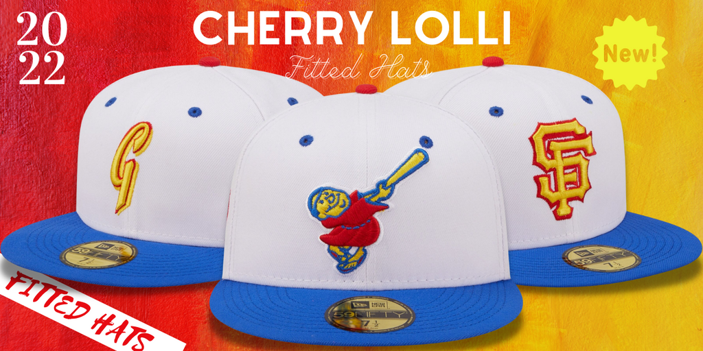 New Era Cherry Lolli Fitted Hats | 59FIFTY Cherry Lollipop Fitted Caps