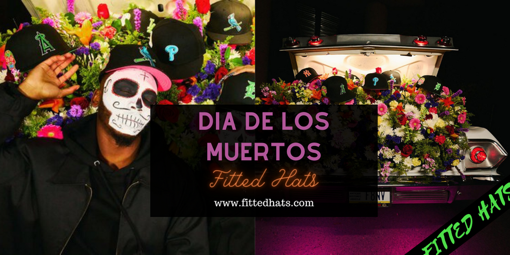 Dia De Los Muertos Fitted Hats | Day of The Dead Fitted Caps