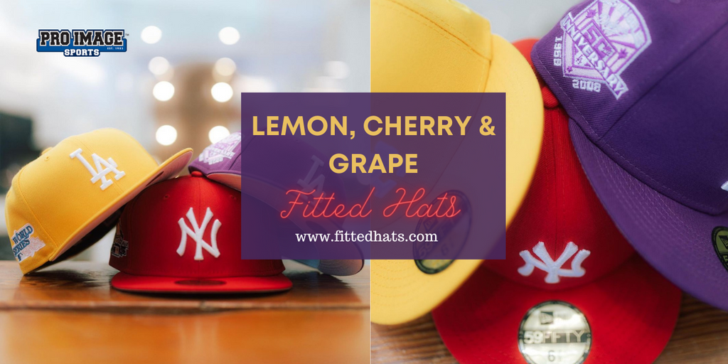 Lemon, Cherry & Grape Fitted Hat Drop August 14th
