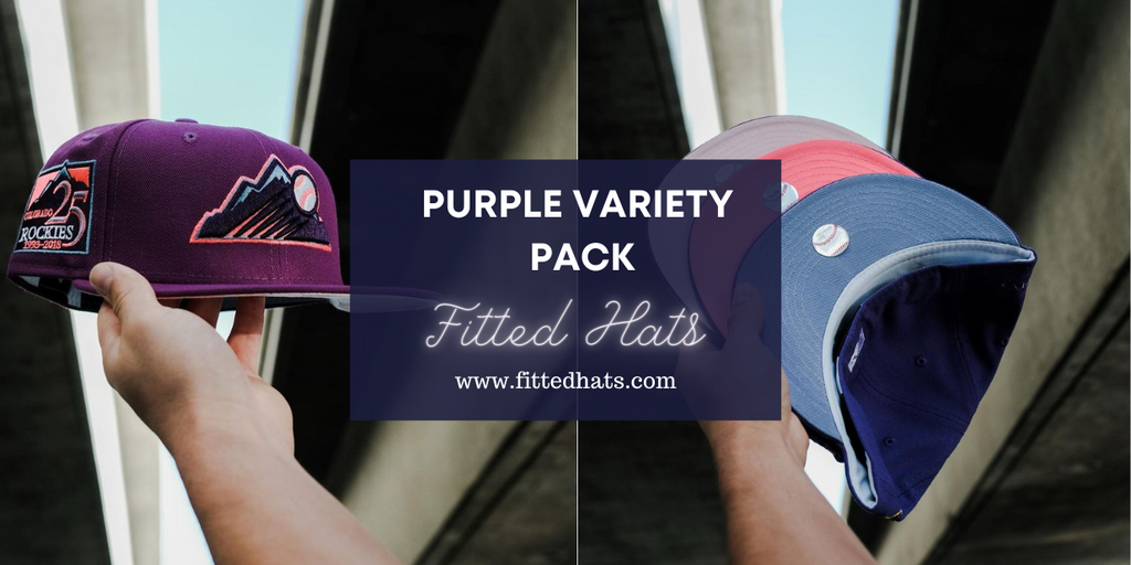 Purple Variety Pack Fitted Hats