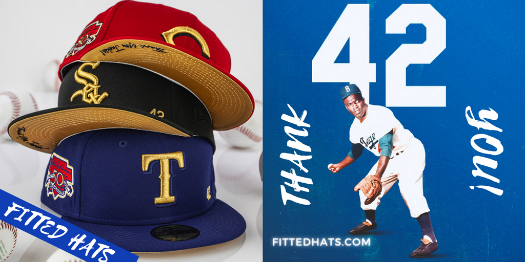 Thank You Jackie 2.0 Fitted Hats By Lids HD | Jackie Robinson Caps