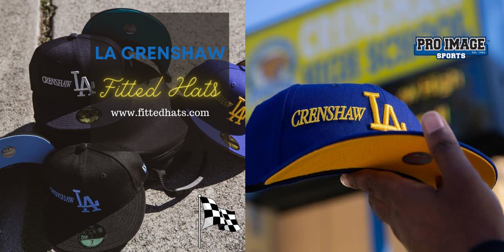 LA Crenshaw Fitted Hats Dropping 4/03/21 by Pro Image Sports Fox Hills