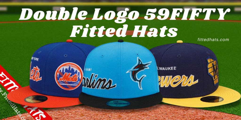New Era Double Logo Fitted Hats | Double Logo 2022 59FIFTY Fitted Caps