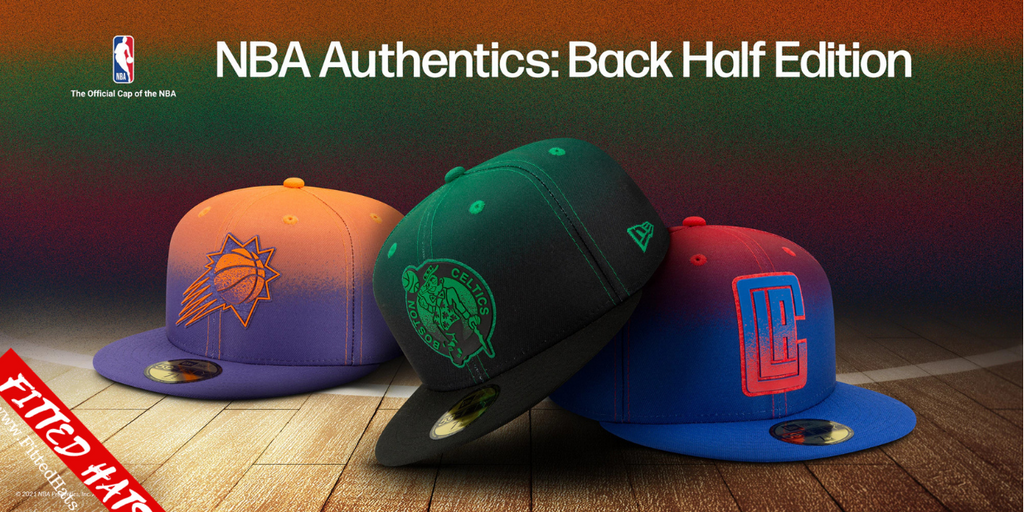 NBA Back Half Fitted Hats | New Era Back Half Series