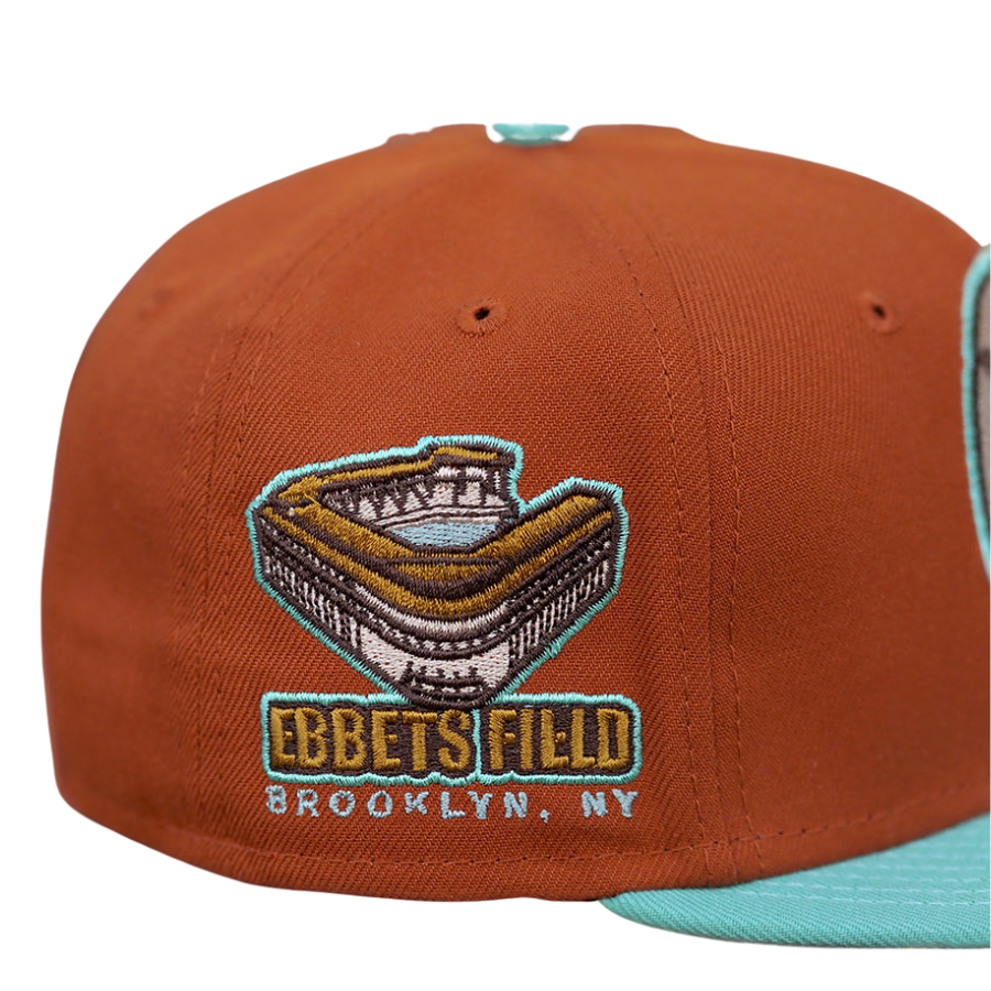 New Era Brooklyn Dodgers Ebbets Field Rust Orange/Clear Mint 59FIFTY F