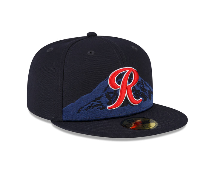 New Era Tacoma Rainiers Mountain R Navy/Red 59FIFTY Fitted Hat