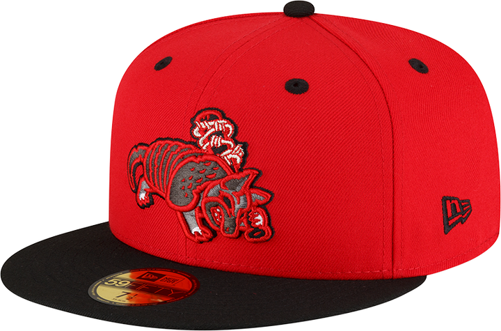 New Era Round Rock Express Red Armadillo 59FIFTY Fitted Hat
