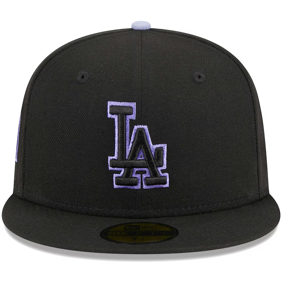 New Era Los Angeles Dodgers Black/Lavender Pastel Undervisor 2023 59FI