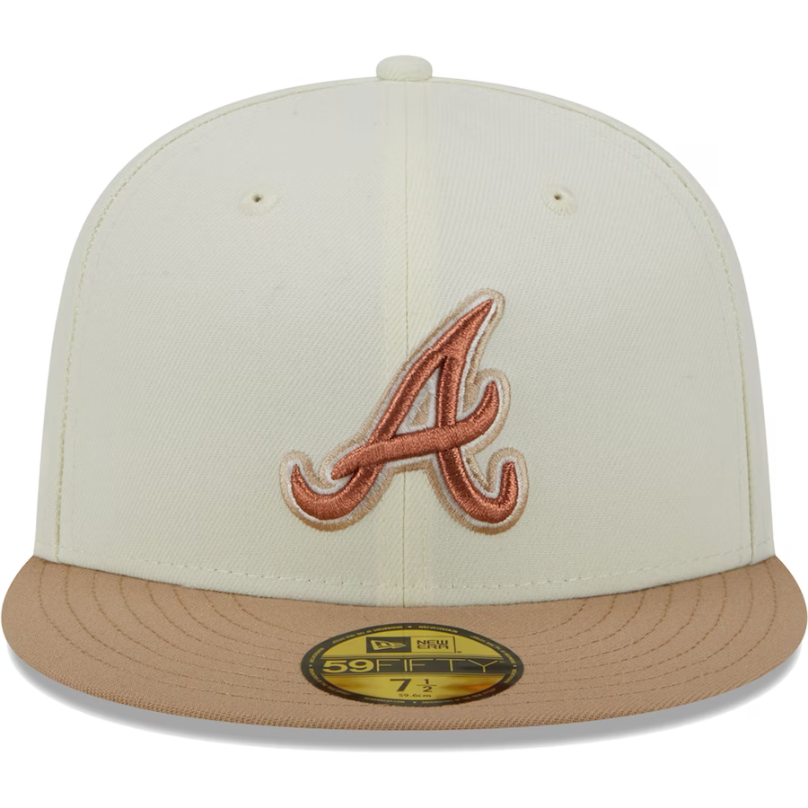 New Era Atlanta Braves Chrome/Camel Rust Undervisor 59FIFTY Fitted Hat