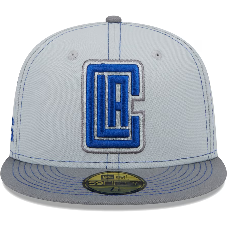 New Era LA Clippers Gray Color Pop 2023 59FIFTY Fitted Hat