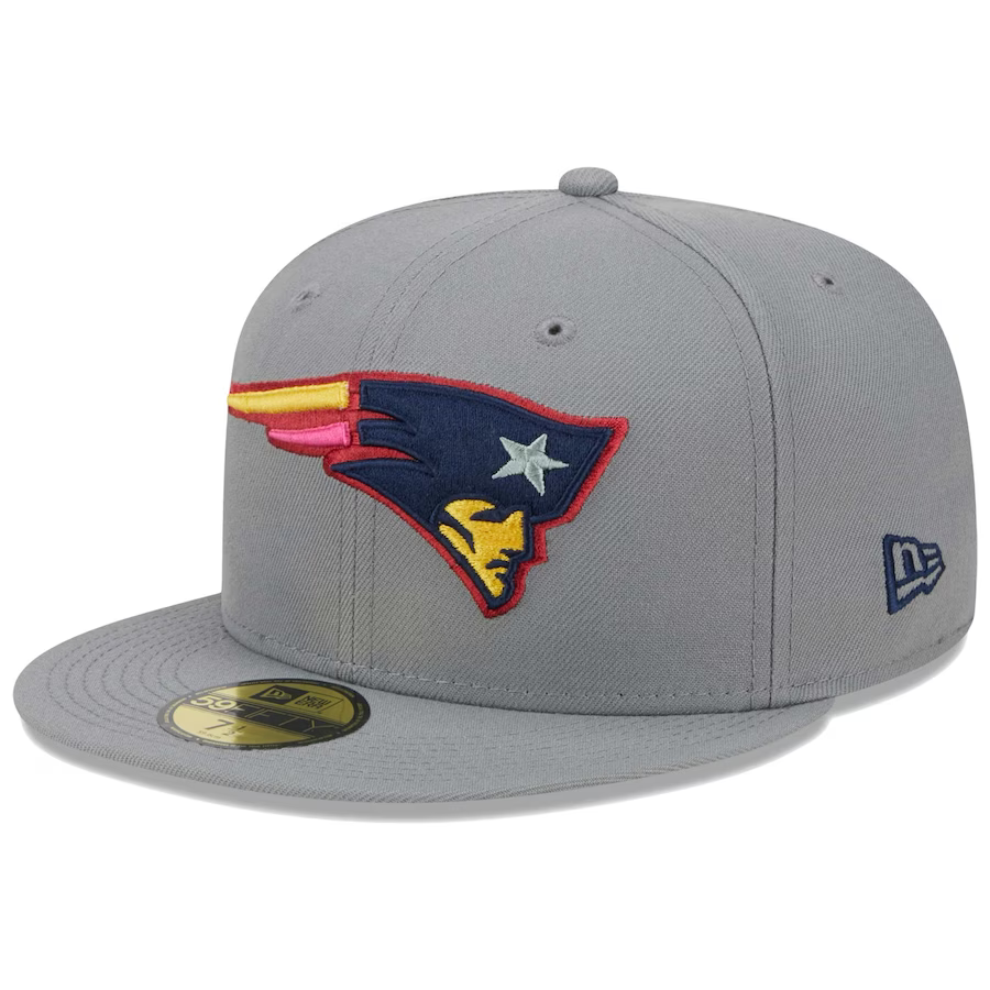 New Era New England Patriots Gray Color Pack 2023 59FIFTY Fitted Hat