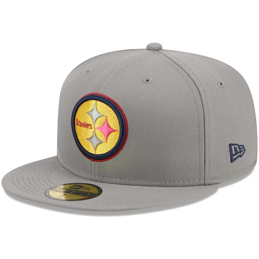 New Era Pittsburgh Steelers Gray Color Pack 2023 59FIFTY Fitted Hat