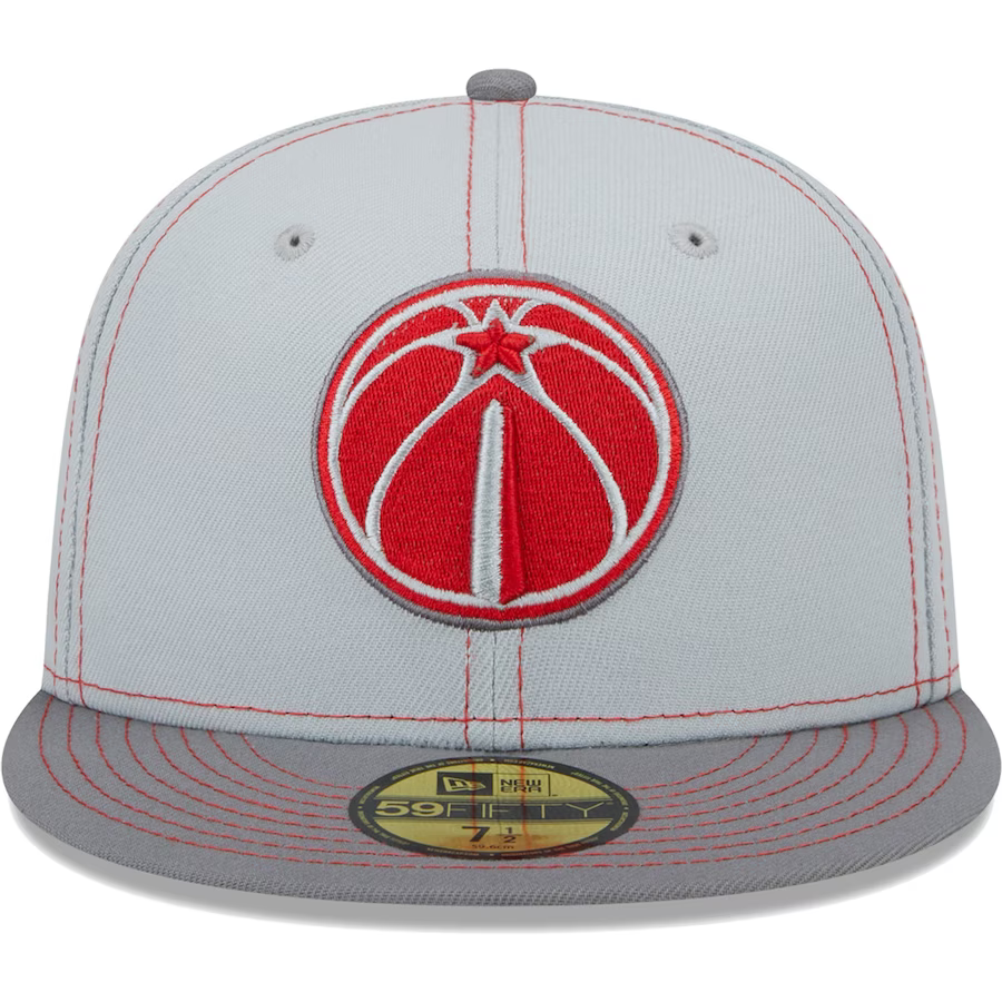 New Era Washington Wizards Gray Color Pop 2023 59FIFTY Fitted Hat