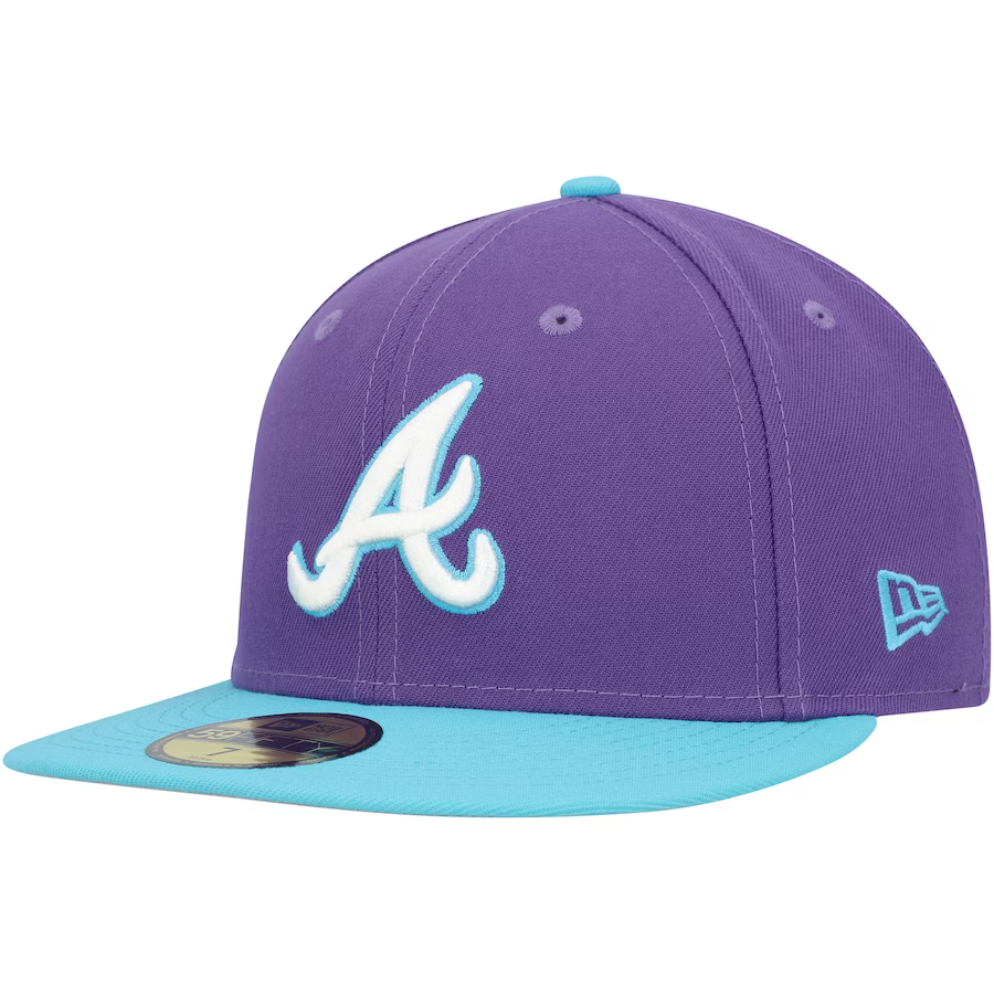 New Era Atlanta Braves Purple Vice 2023 59FIFTY Fitted Hat