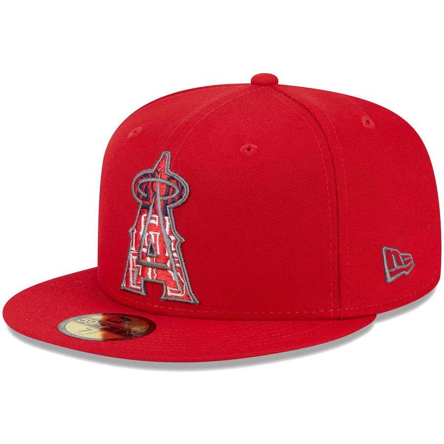 New Era Los Angeles Angels Script Fill 2023 59FIFTY Fitted Hat