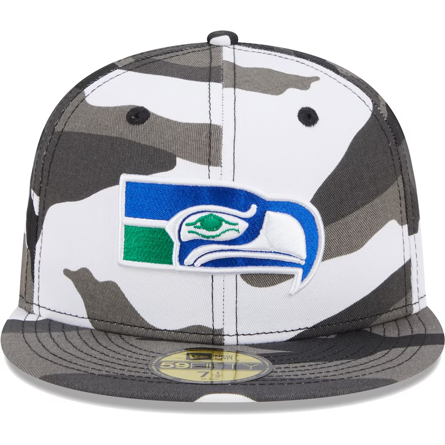 New Era Seattle Seahawks Urban Grey Camo 2023 59FIFTY Fitted Hat