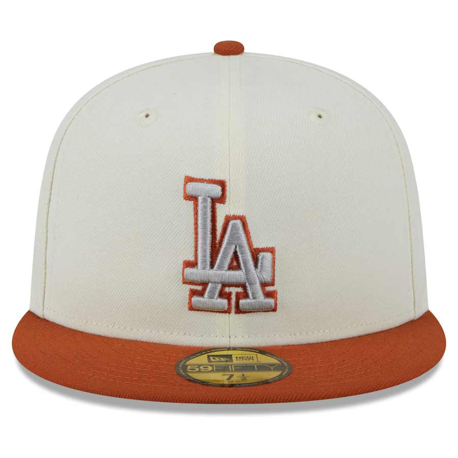 New Era Los Angeles Dodgers Cream/Rust Orange 2023 59FIFTY Fitted Hat