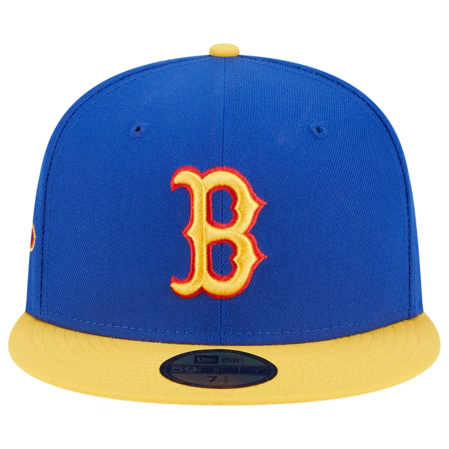 New Era Boston Red Sox Blue/Yellow Empire 2023 59FIFTY Fitted Hat
