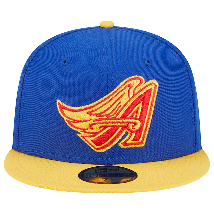 New Era Los Angeles Angels Blue/Yellow Empire 2023 59FIFTY Fitted Hat