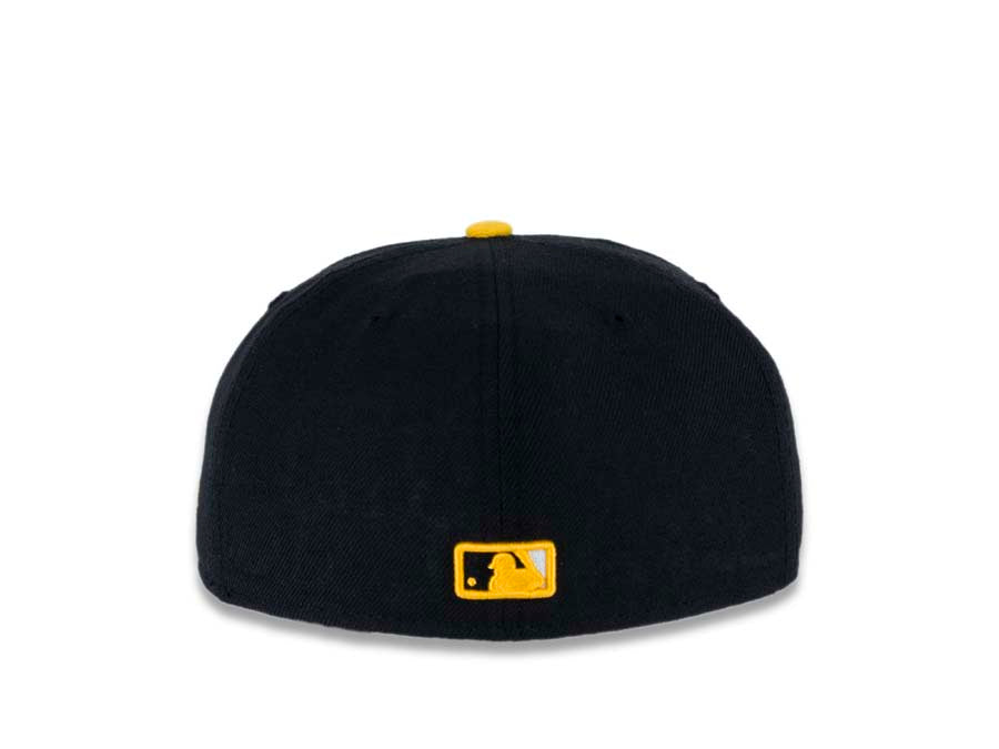 New Era Cleveland Indians Black/Yellow Chief Wahoo 59FIFTY Fitted Hat