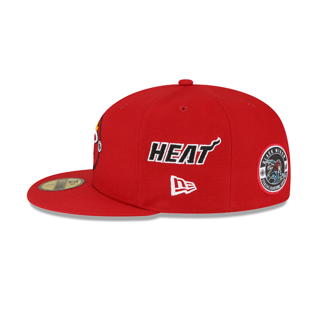 New Era Marvel X Miami Heat Red 2023 59FIFTY Fitted Hat