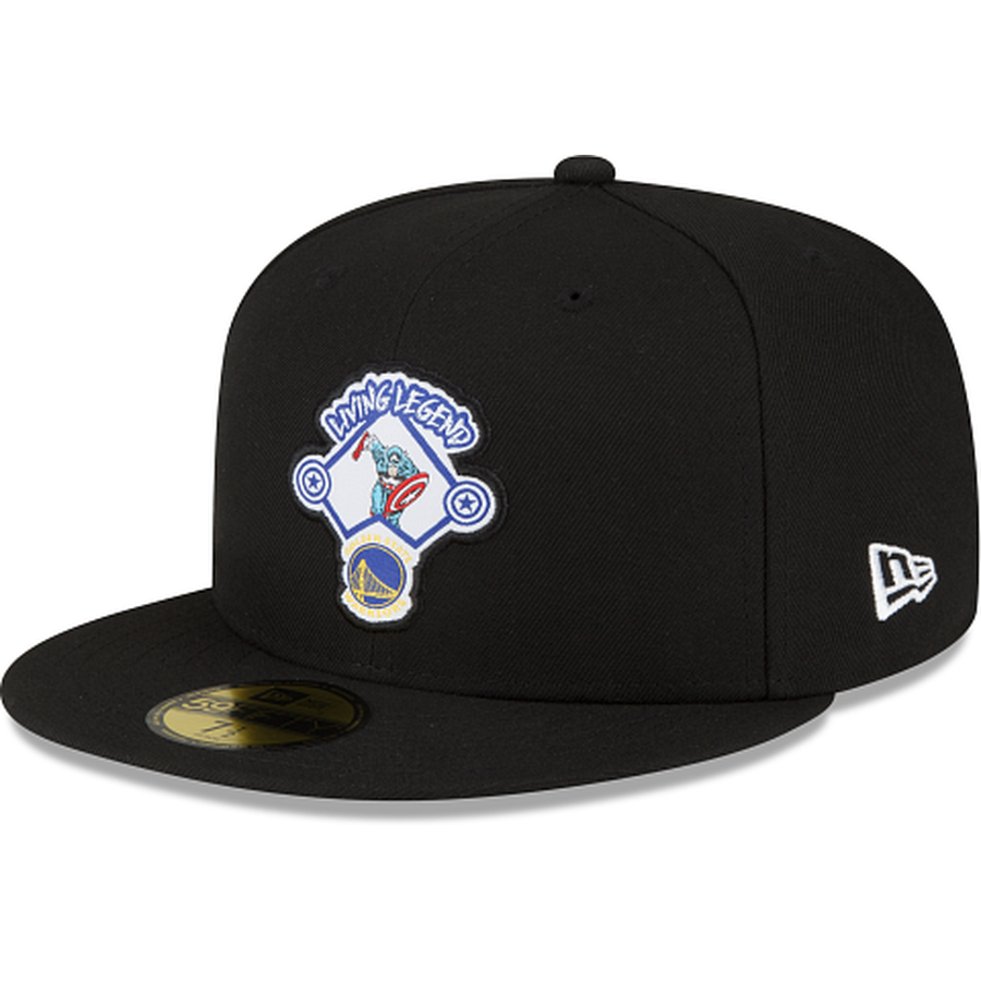 New Era Marvel X Golden State Warriors Black 2023 59FIFTY Fitted Hat