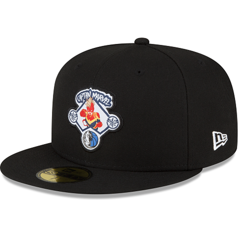New Era Marvel X Dallas Mavericks Black 2023 59FIFTY Fitted Hat