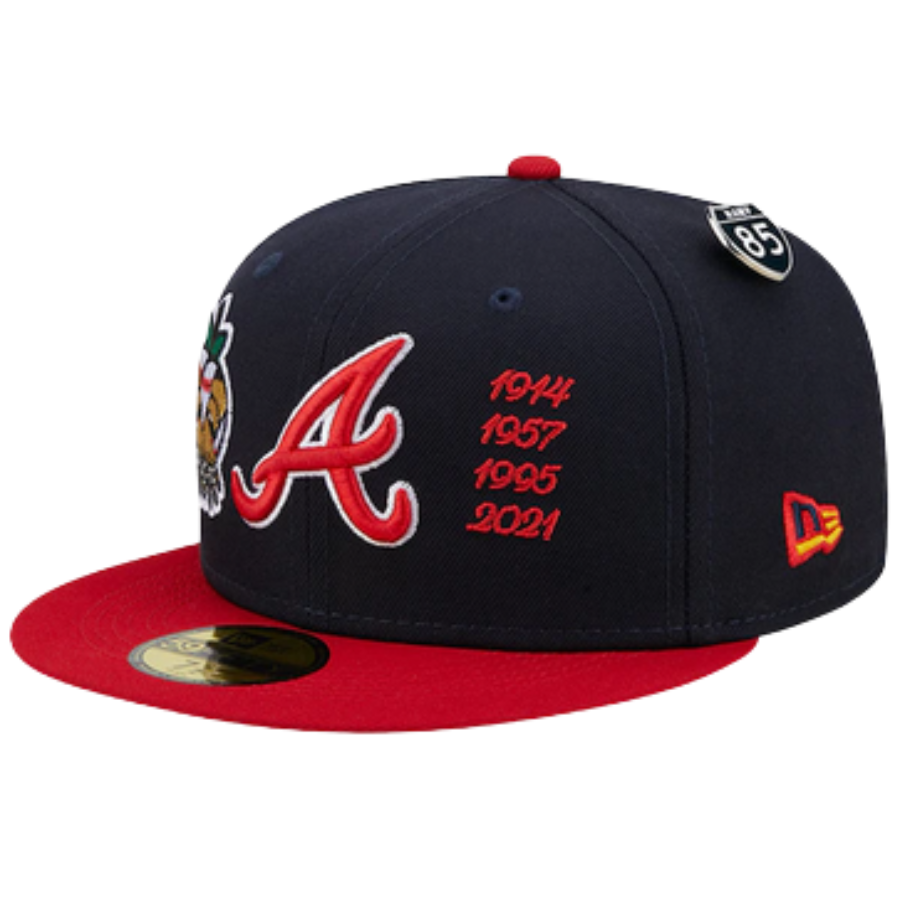 New Era Atlanta Braves Navy 4x World Series Champions x Quavo 2022 59F