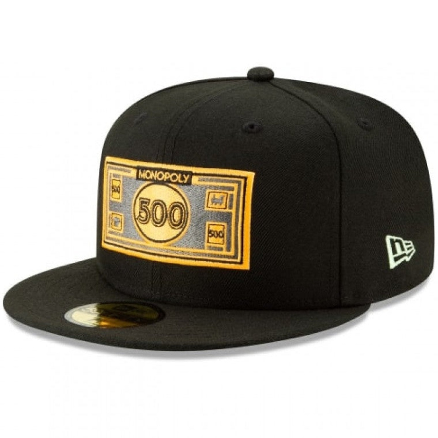 New Era Monopoly 500 Dollar Bill Black/Orange 59FIFTY Fitted Hat