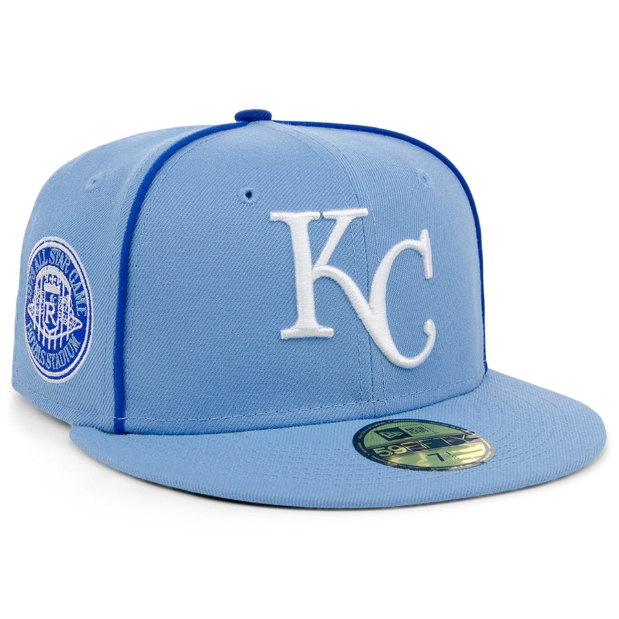 New Era x Lids HD Kansas City Royals Powder Blue Pipe 2022 59FIFTY Fit