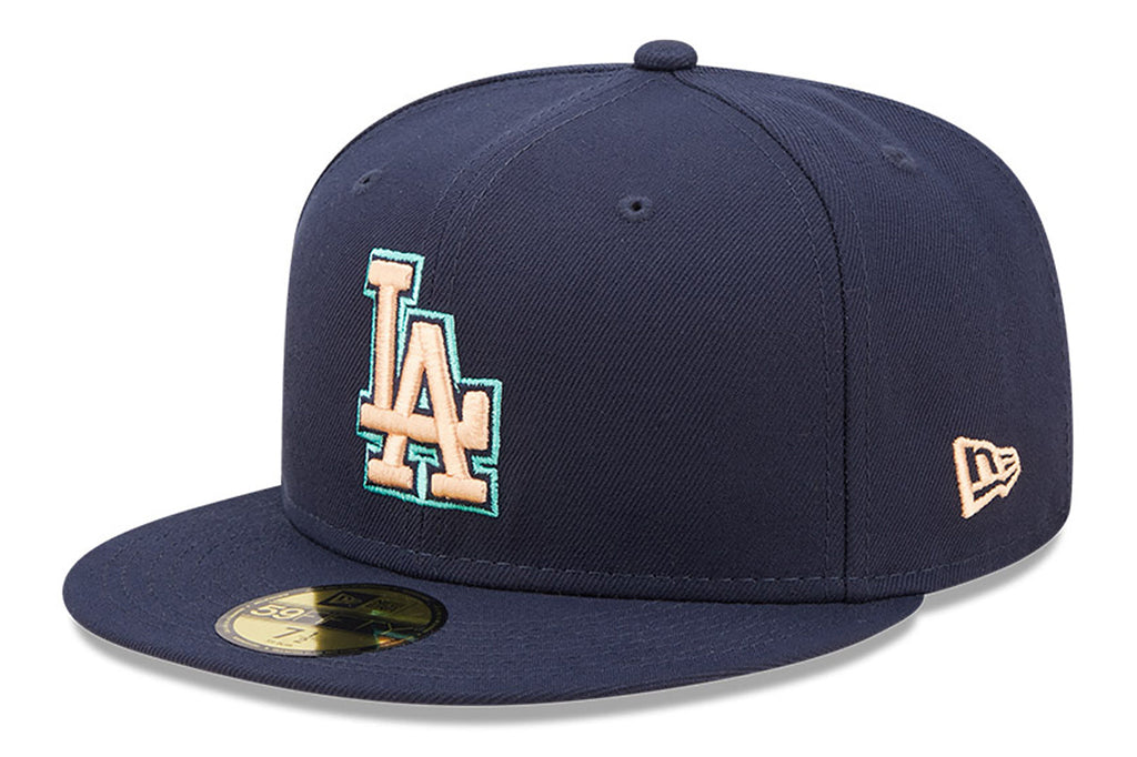 New Era x Lids HD Los Angeles Dodgers Oceanside Peach 2022 59FIFTY Fit