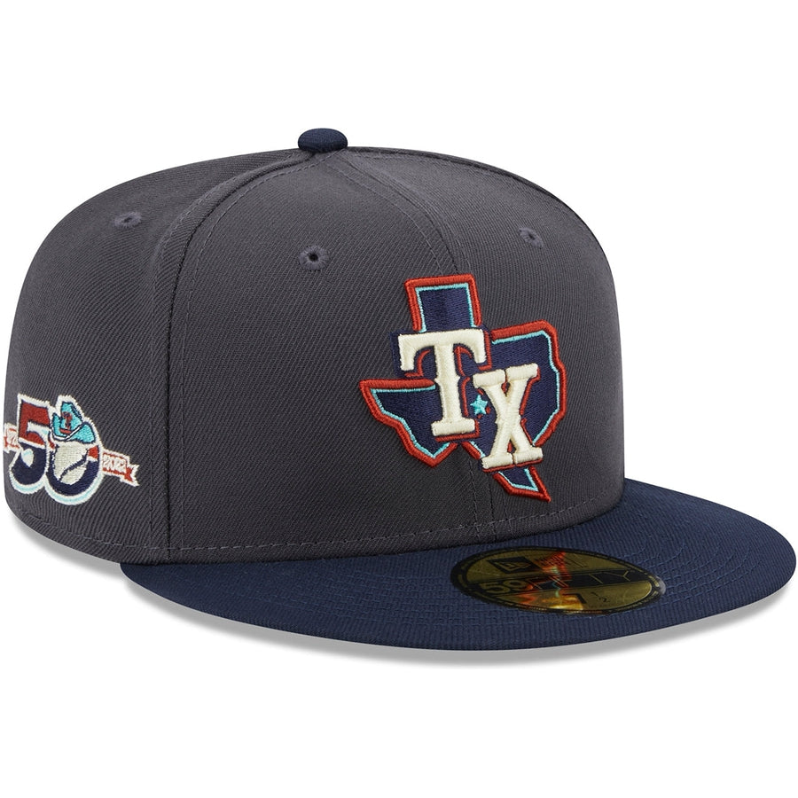 New Era x Lids HD Texas Rangers 2023 Sea Fog 59FIFTY Fitted Cap