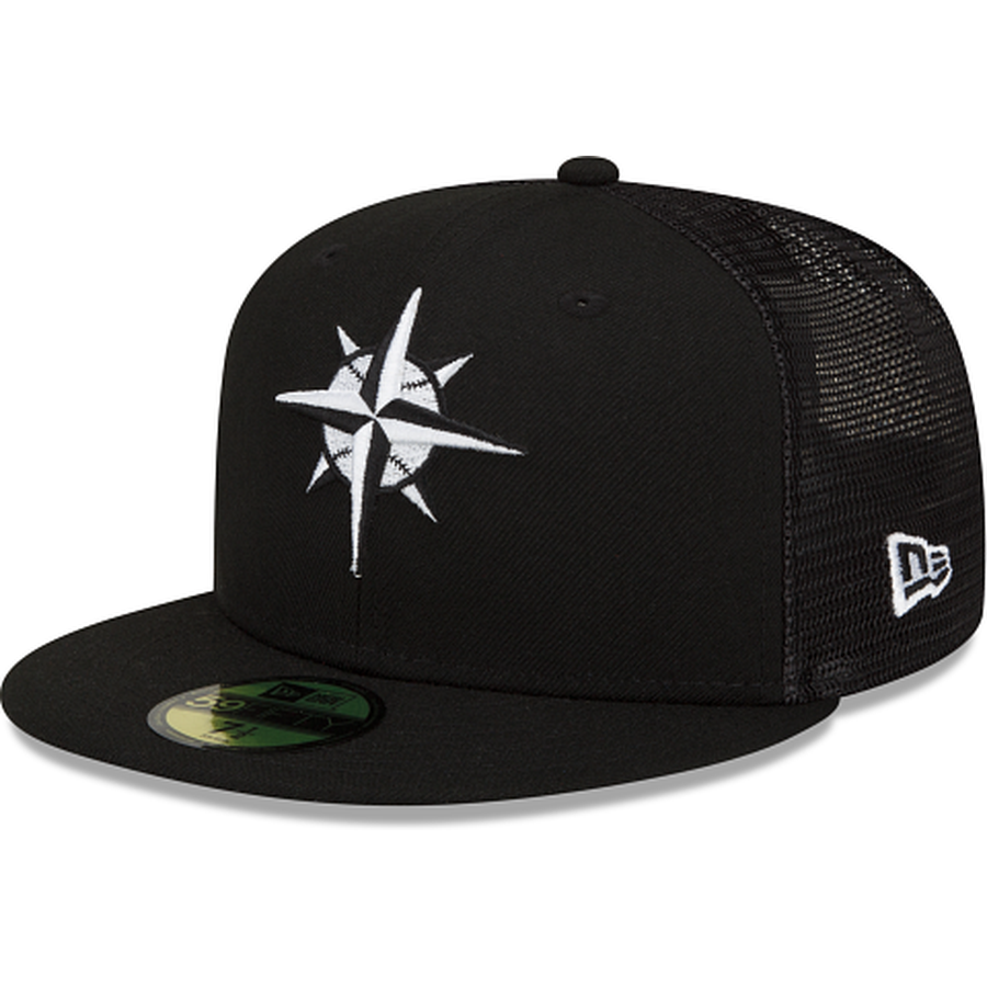 New Era Seattle Mariners 2023 Batting Practice Black 59FIFTY Fitted Ha
