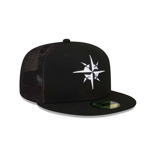 New Era Seattle Mariners 2023 Batting Practice Black 59FIFTY Fitted Ha