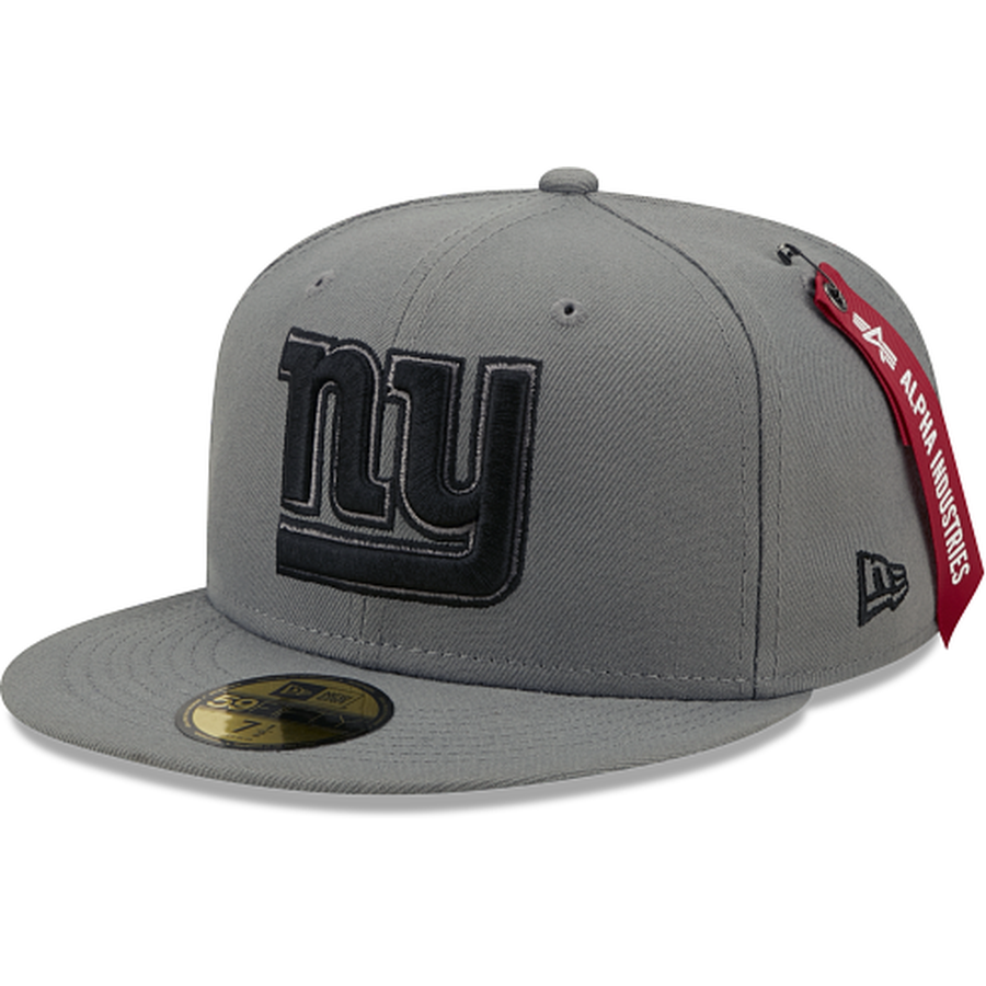 New Era Alpha Industries X New York Giants Gray 2022 59FIFTY Fitted Ha