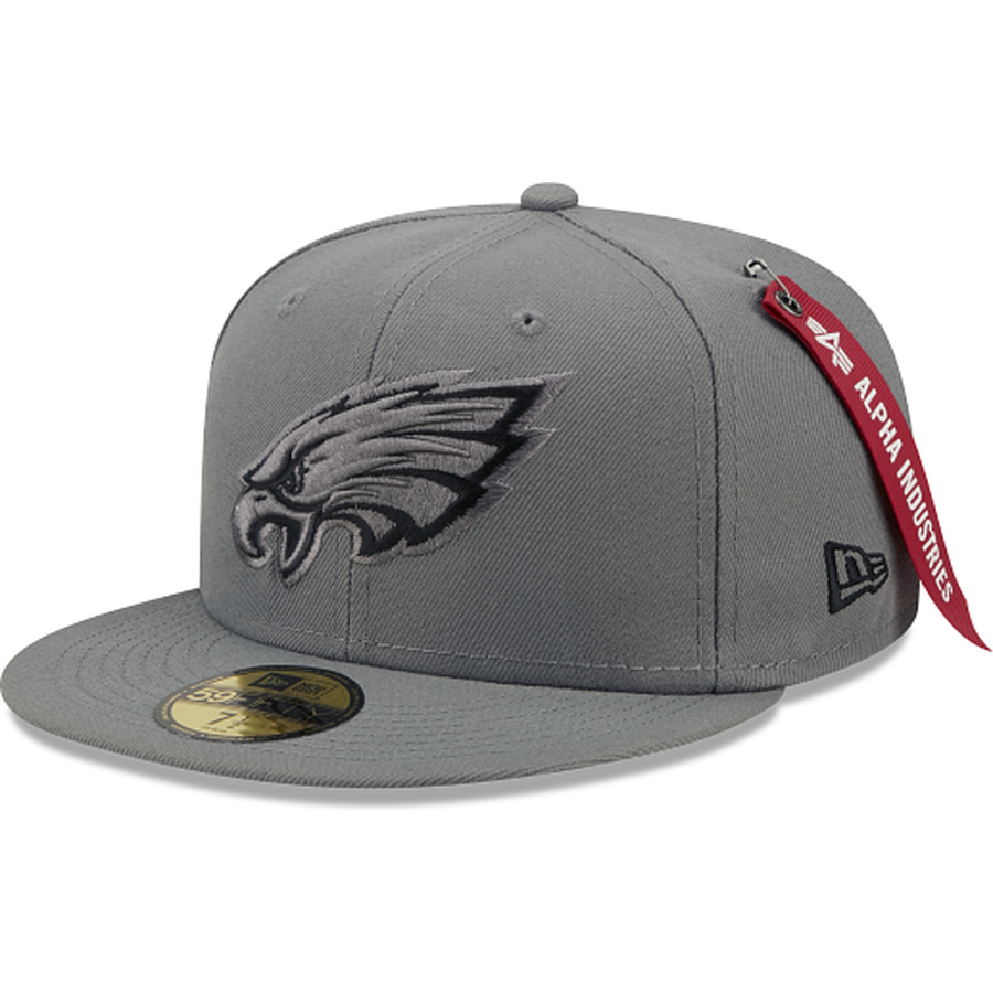 New Era Alpha Industries X Philadelphia Eagles Gray 2022 59FIFTY Fitte