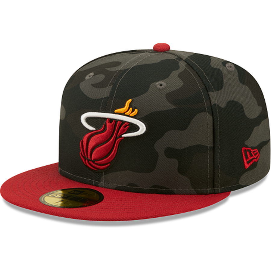 New Era Miami Heat Lifestyle Camo 59FIFTY Fitted Hat
