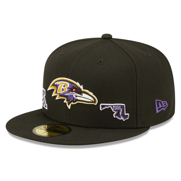 New Era Baltimore Ravens Team Identity 59FIFTY Fitted Hat