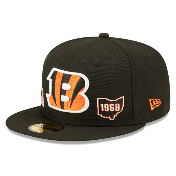 New Era Cincinnati Bengals Team Identity 59FIFTY Fitted Hat