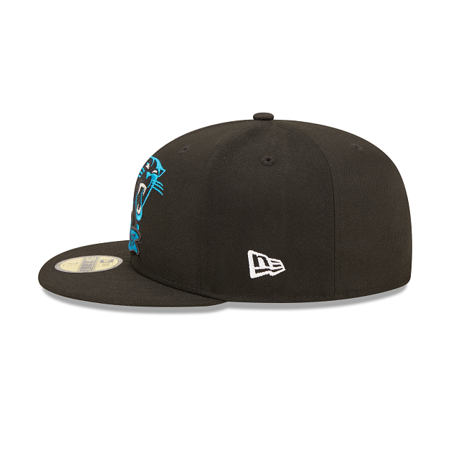 New Era Carolina Panthers 2022 Sideline Black 59FIFTY Fitted Hat