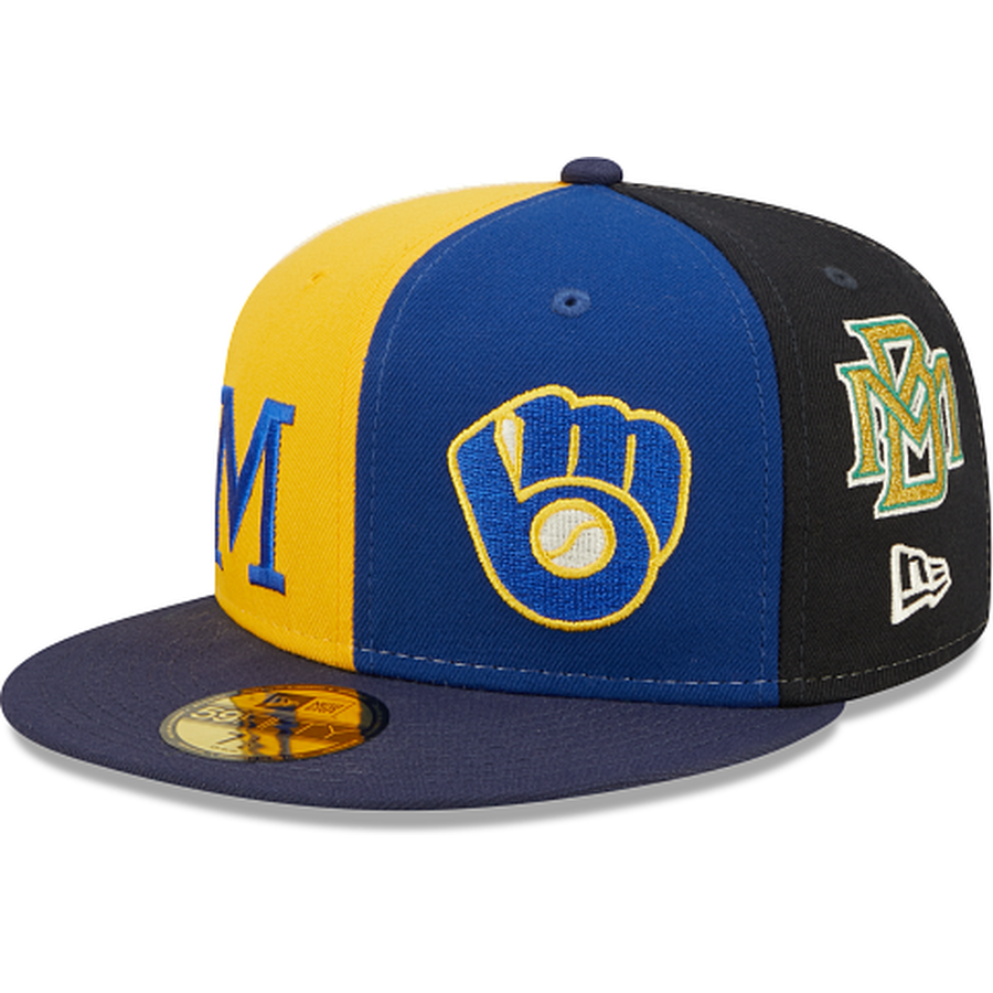 New Era Milwaukee Brewers Logo Pinwheel 2022 59FIFTY Fitted Hat