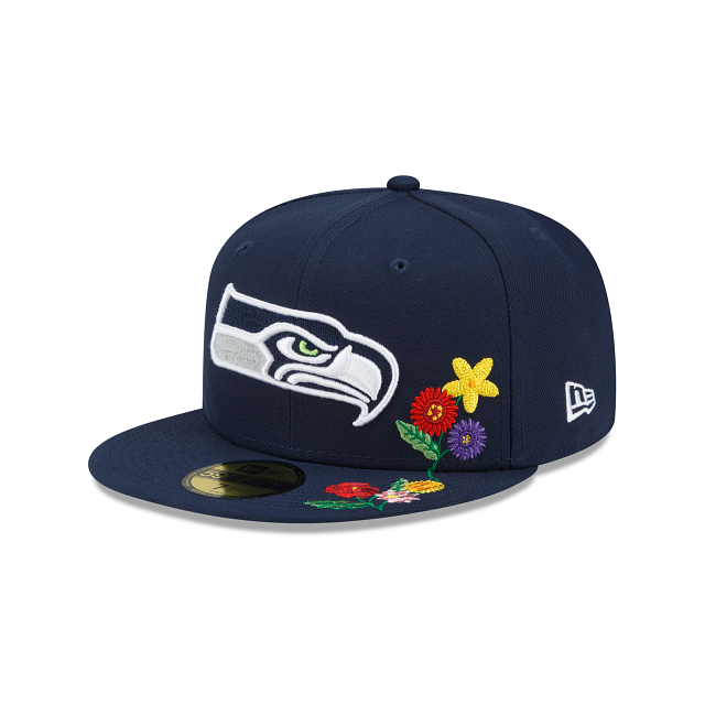 New Era Seattle Seahawks Visor Bloom 2022 59FIFTY Fitted Hat