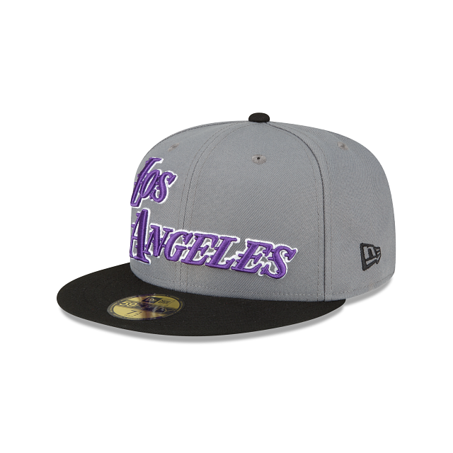 New Era Los Angeles Lakers 2022-23 City Edition Gray 59FIFTY Fitted Ha