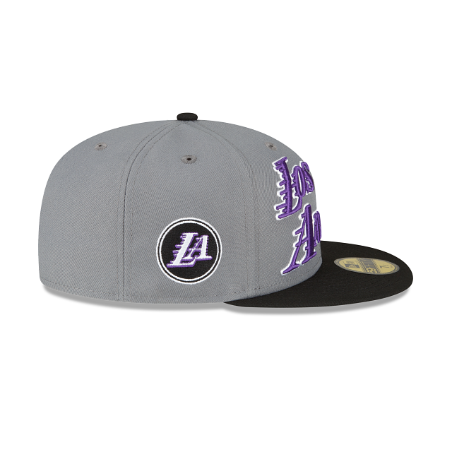 New Era Los Angeles Lakers 2022-23 City Edition Gray 59FIFTY Fitted Ha