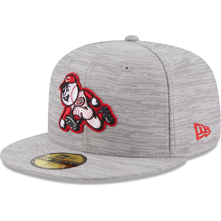 New Era Cincinnati Reds 2023 Clubhouse Gray 59FIFTY Fitted Hat