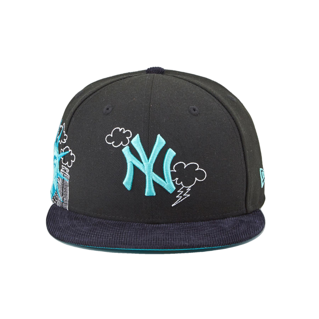 New Era x Eblens New York Yankees Black/Sky Blue 2022 59FIFTY Fitted Hat