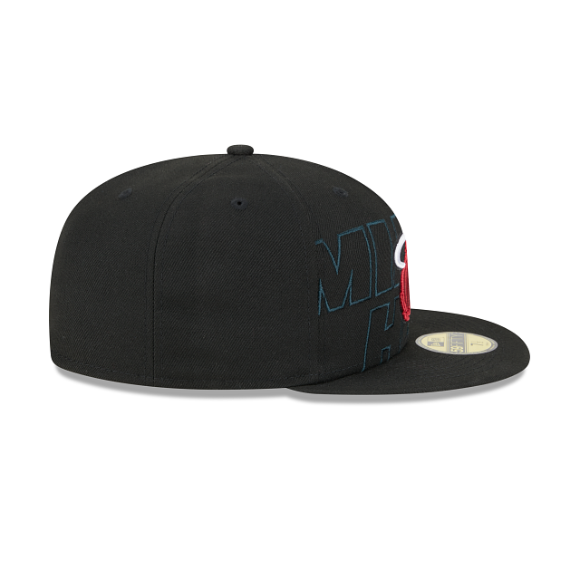 New Era Miami Heat NBA Authentics 2023 Draft 59FIFTY Fitted Hat