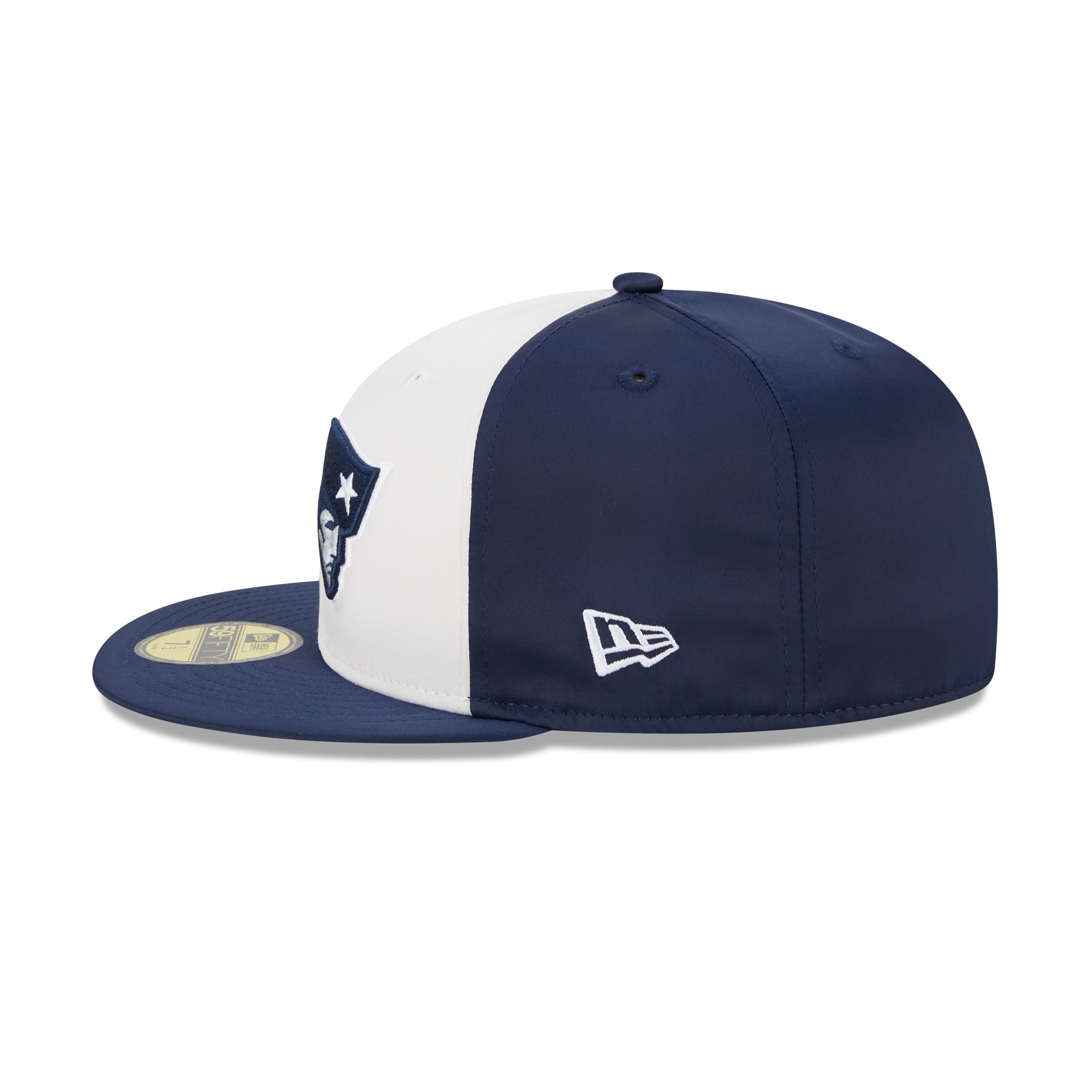 New Era New England Patriots Throwback Satin 2023 59FIFTY Fitted Hat